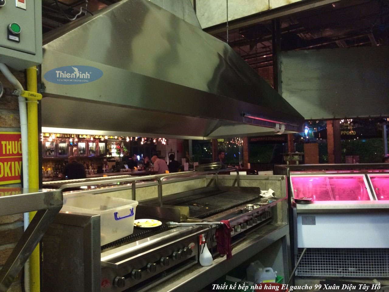 Cung cấp thiết kế bếp nhà hàng El gaucho 99 Xuân Diệu Tây Hồ - Thiên Bình Group